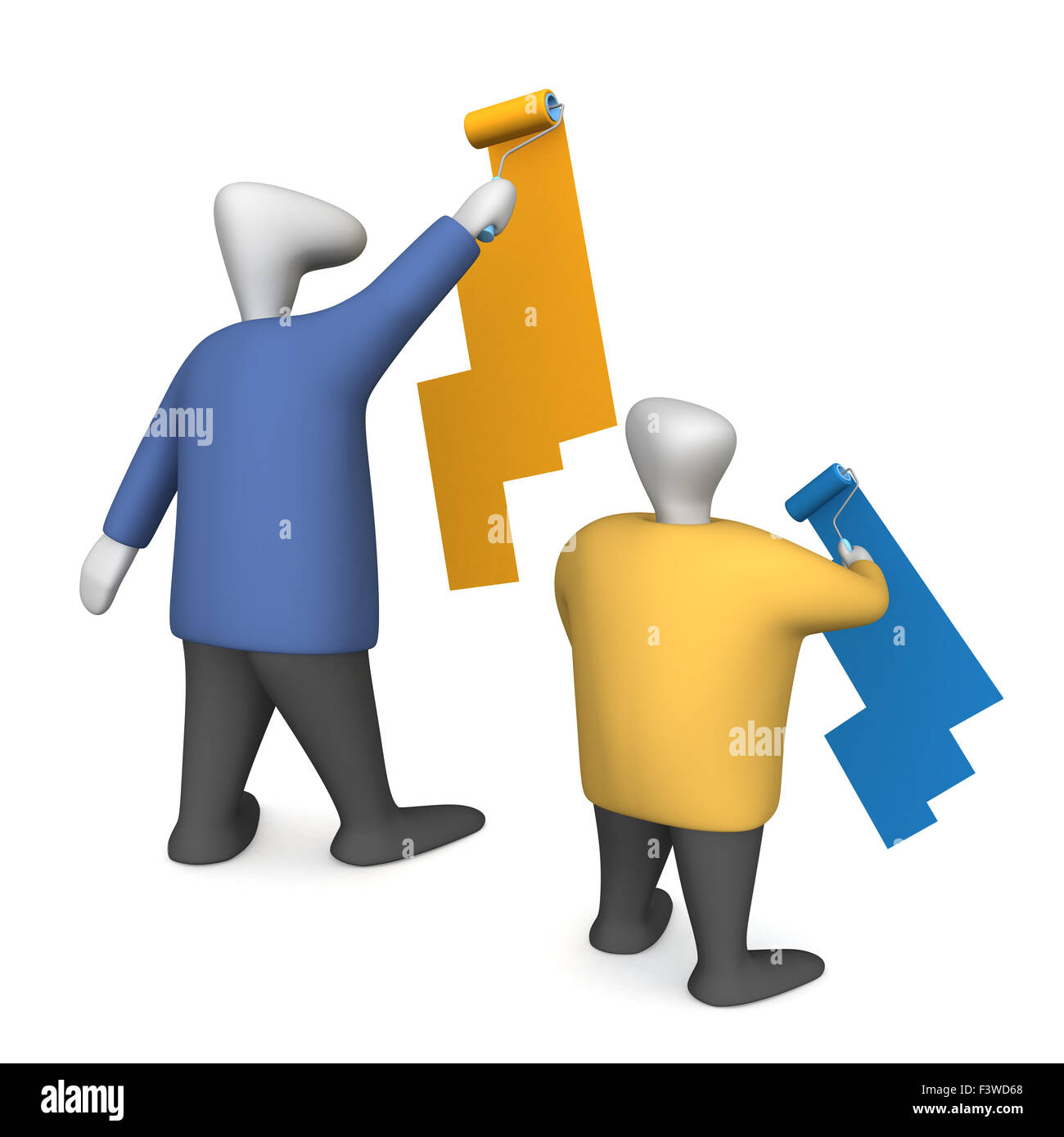 Painters brushes Cut Out Stock Images & Pictures - Alamy