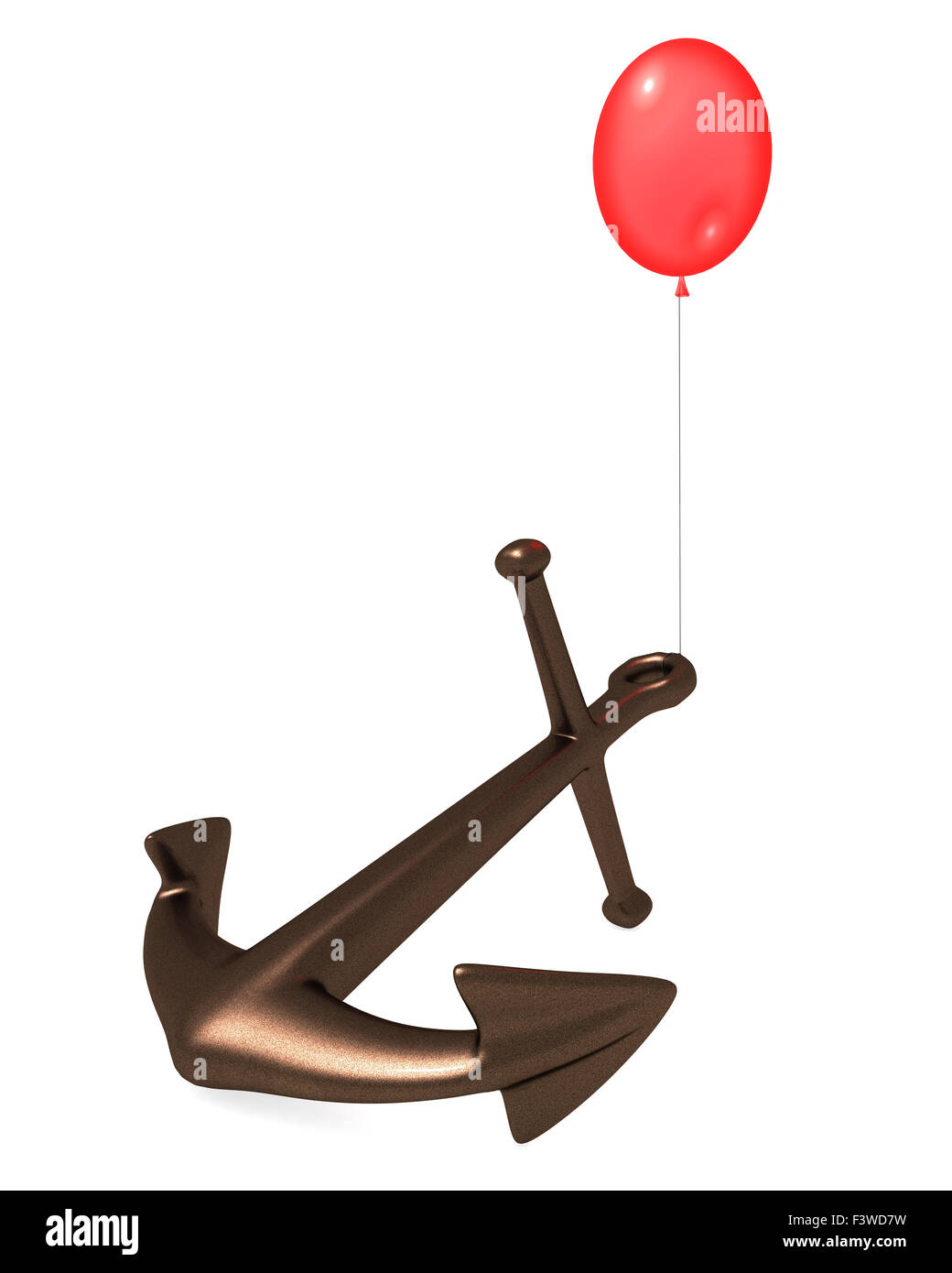 Balloon and anchor Stock Photo - Alamy