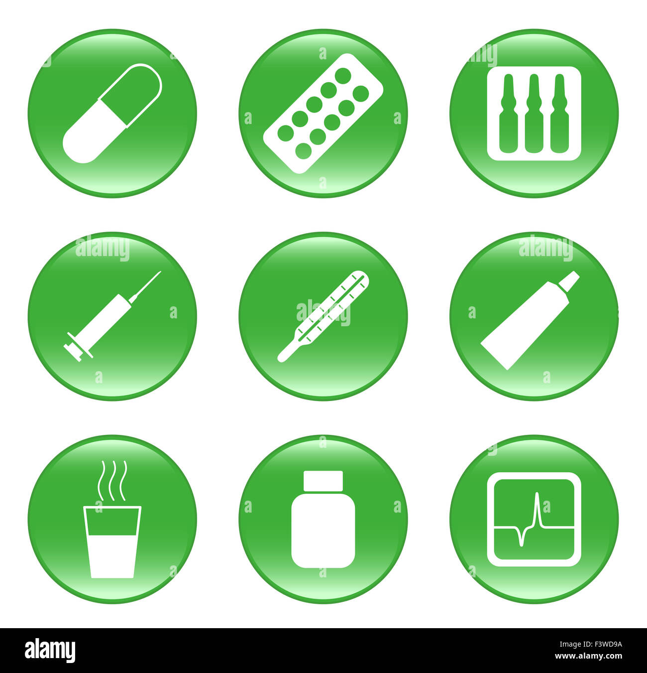 Drug-store - vector web icons Stock Photo - Alamy