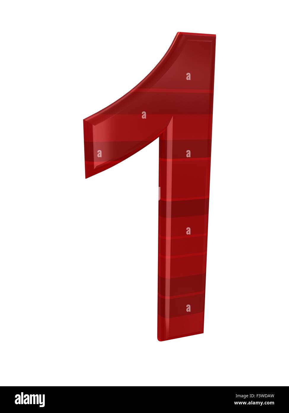 Number over white Stock Photo - Alamy