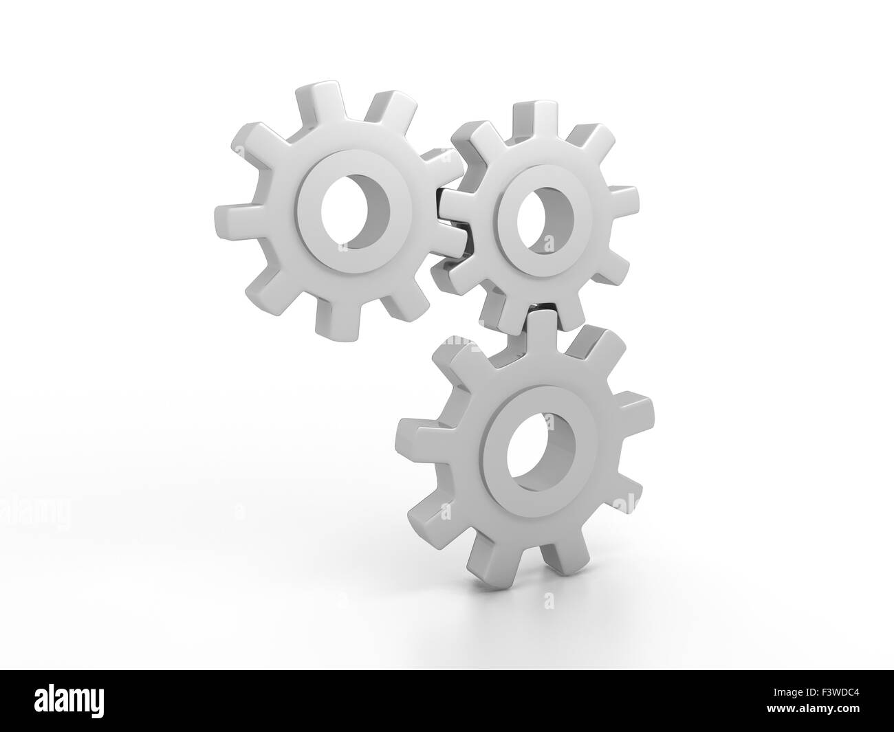 Gears over white background Stock Photo - Alamy