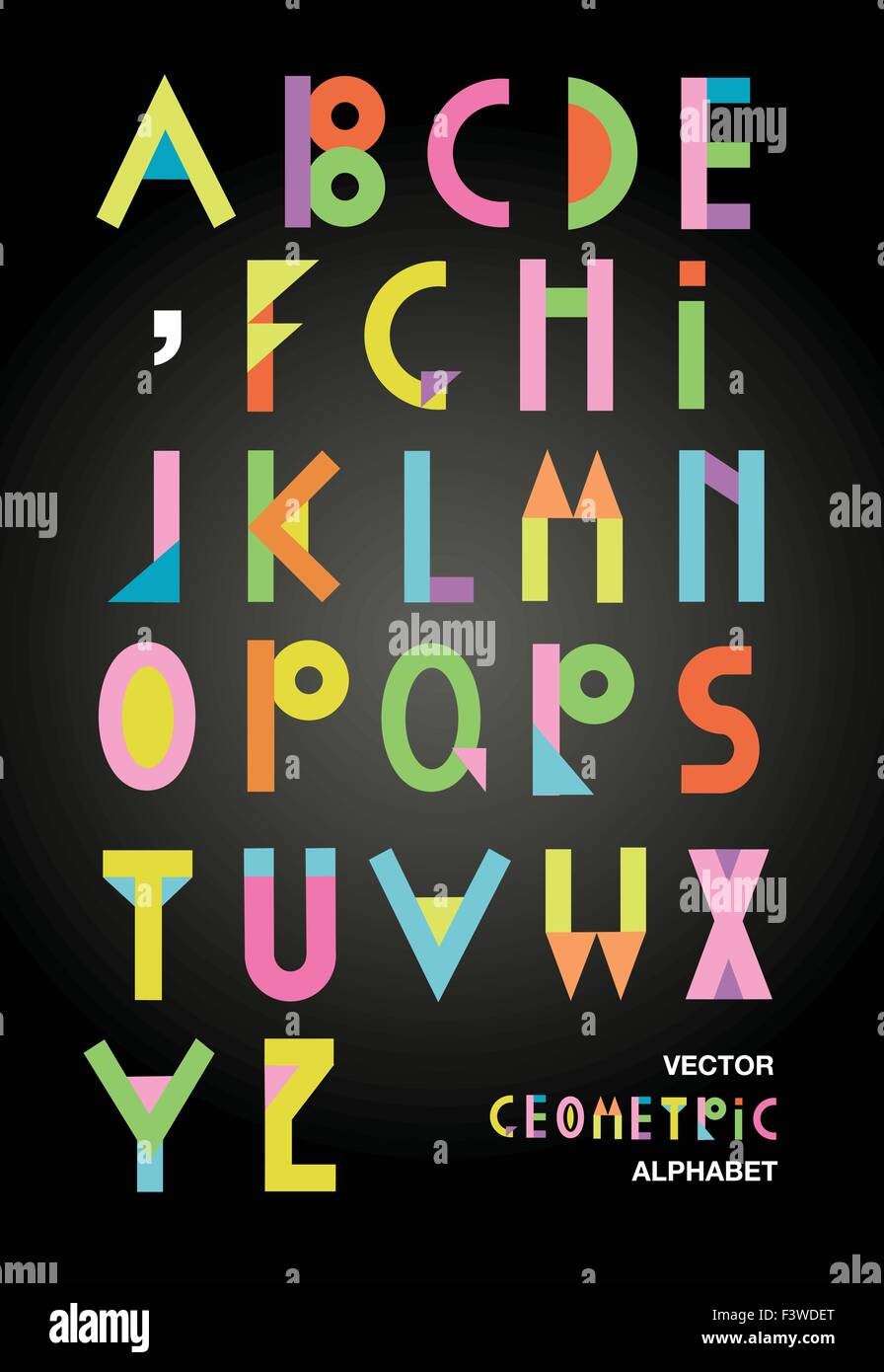 Vector alphabet illustration Stock Vector Image & Art - Alamy