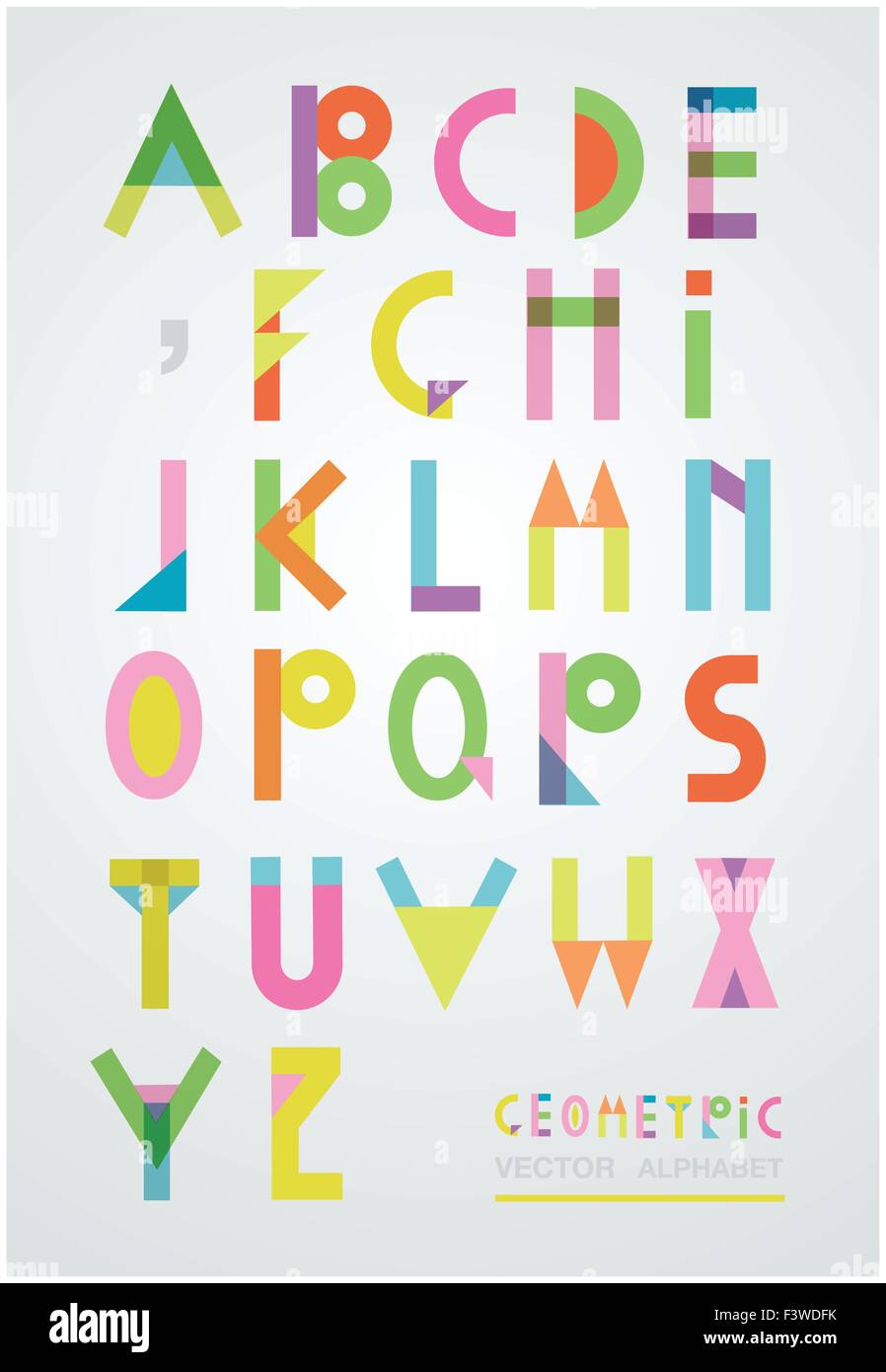 Vector alphabet illustration Stock Vector Image & Art - Alamy