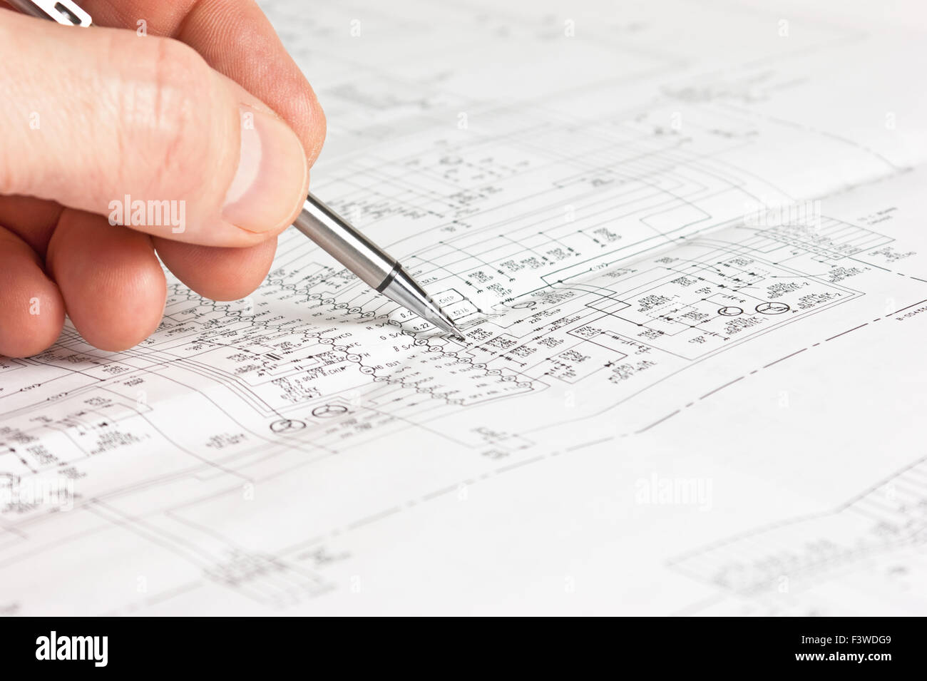 hand with a pencil Stock Photo - Alamy