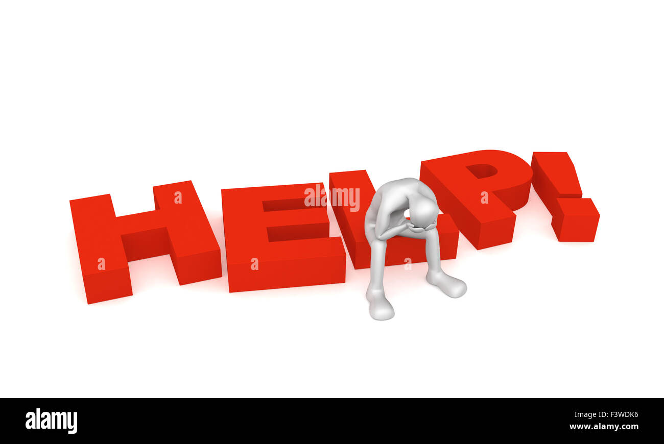 Cry of help Cut Out Stock Images & Pictures - Alamy
