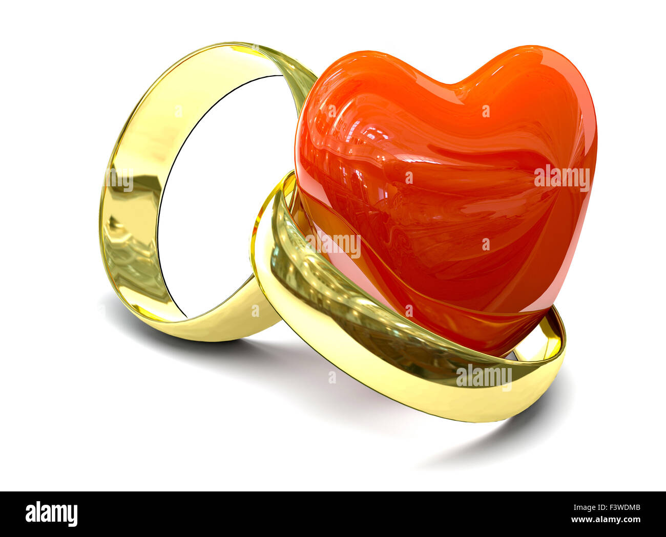 Two gold rings hi-res stock photography and images - Alamy