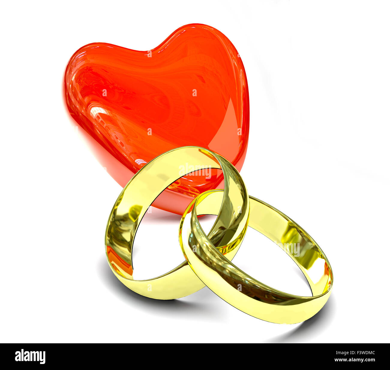 Two gold rings Stock Photo - Alamy