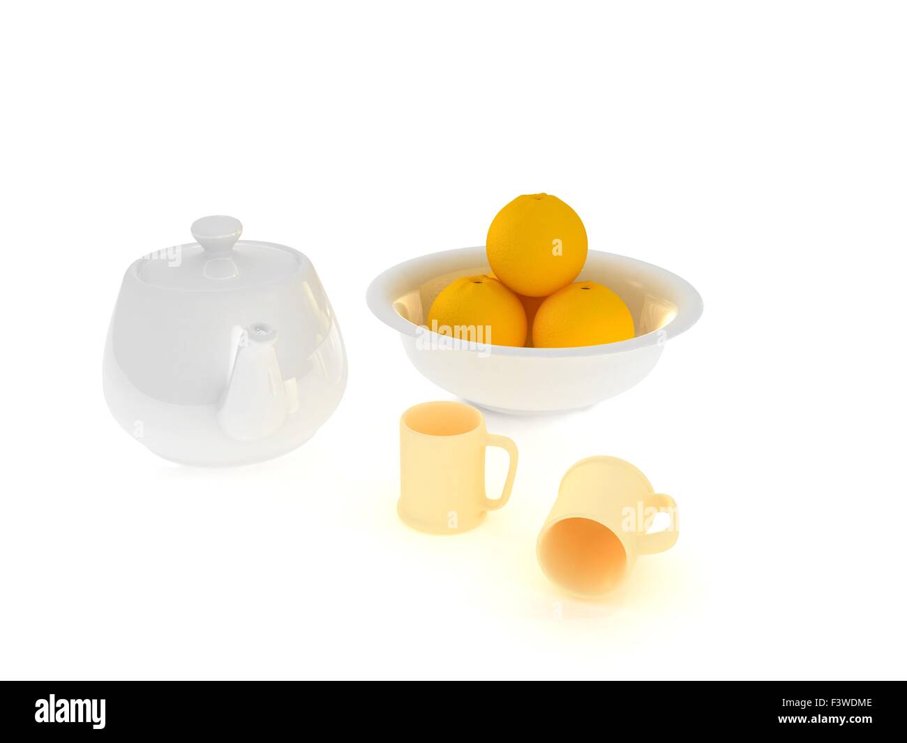 Breakfast with orange Stock Photo - Alamy
