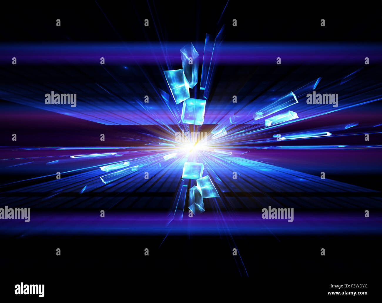 crystal explosion, blast Stock Photo - Alamy