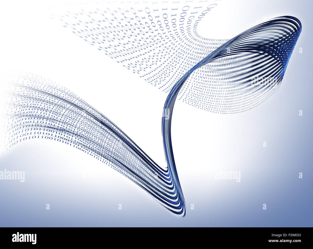 binary code data flow, communication Stock Photo - Alamy