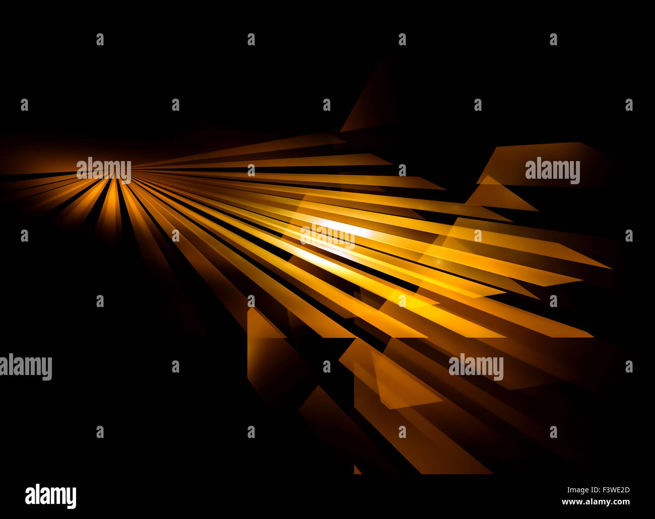 golden rays, perspective Stock Photo - Alamy