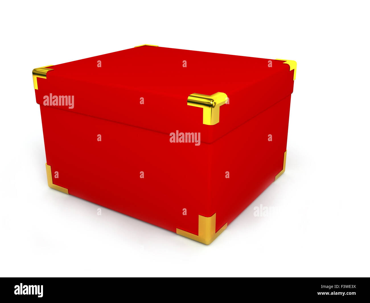 Red box over white background Stock Photo - Alamy