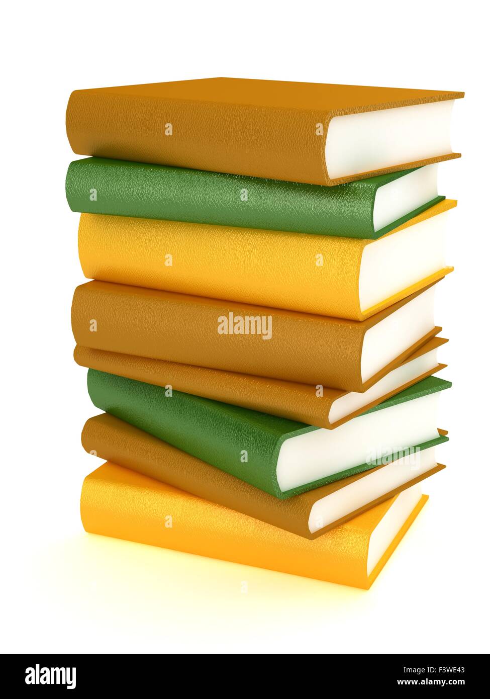 Stack of Books on white background Stock Photo - Alamy