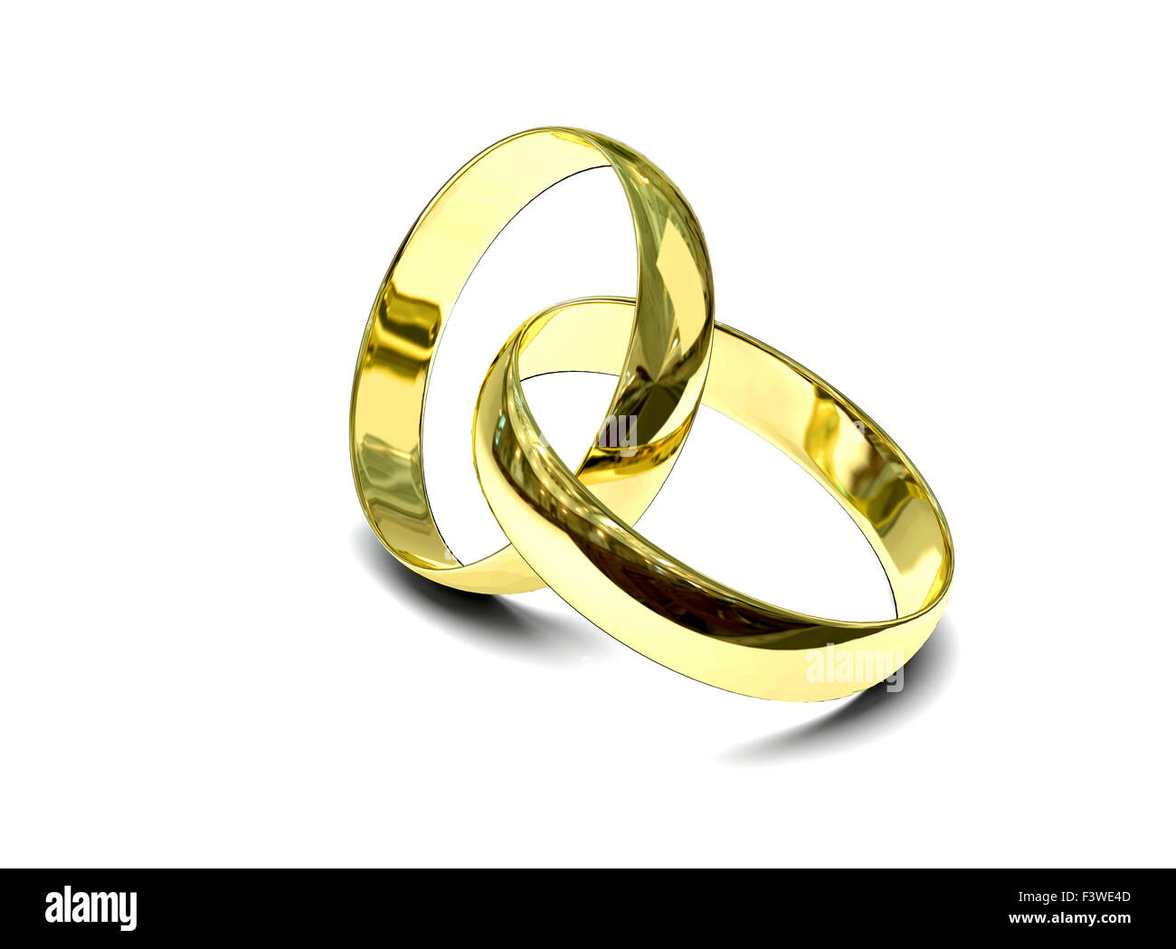 Two gold rings hi-res stock photography and images - Alamy
