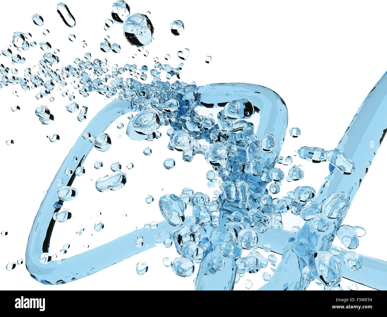 blue colour water splash Stock Photo - Alamy