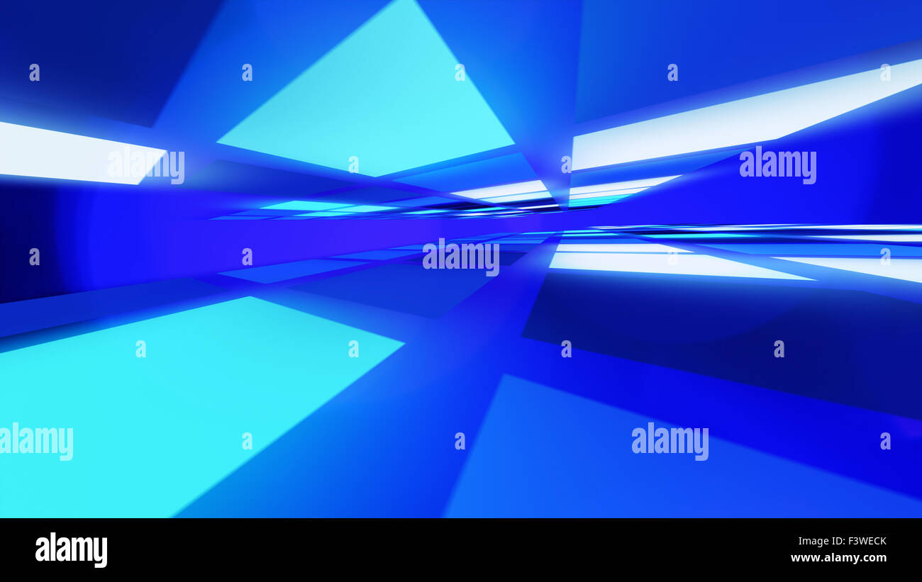 Blue abstract lights presentation background Stock Photo - Alamy