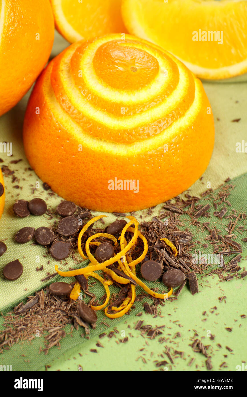Orange And Chocolate Stock Photo - Alamy