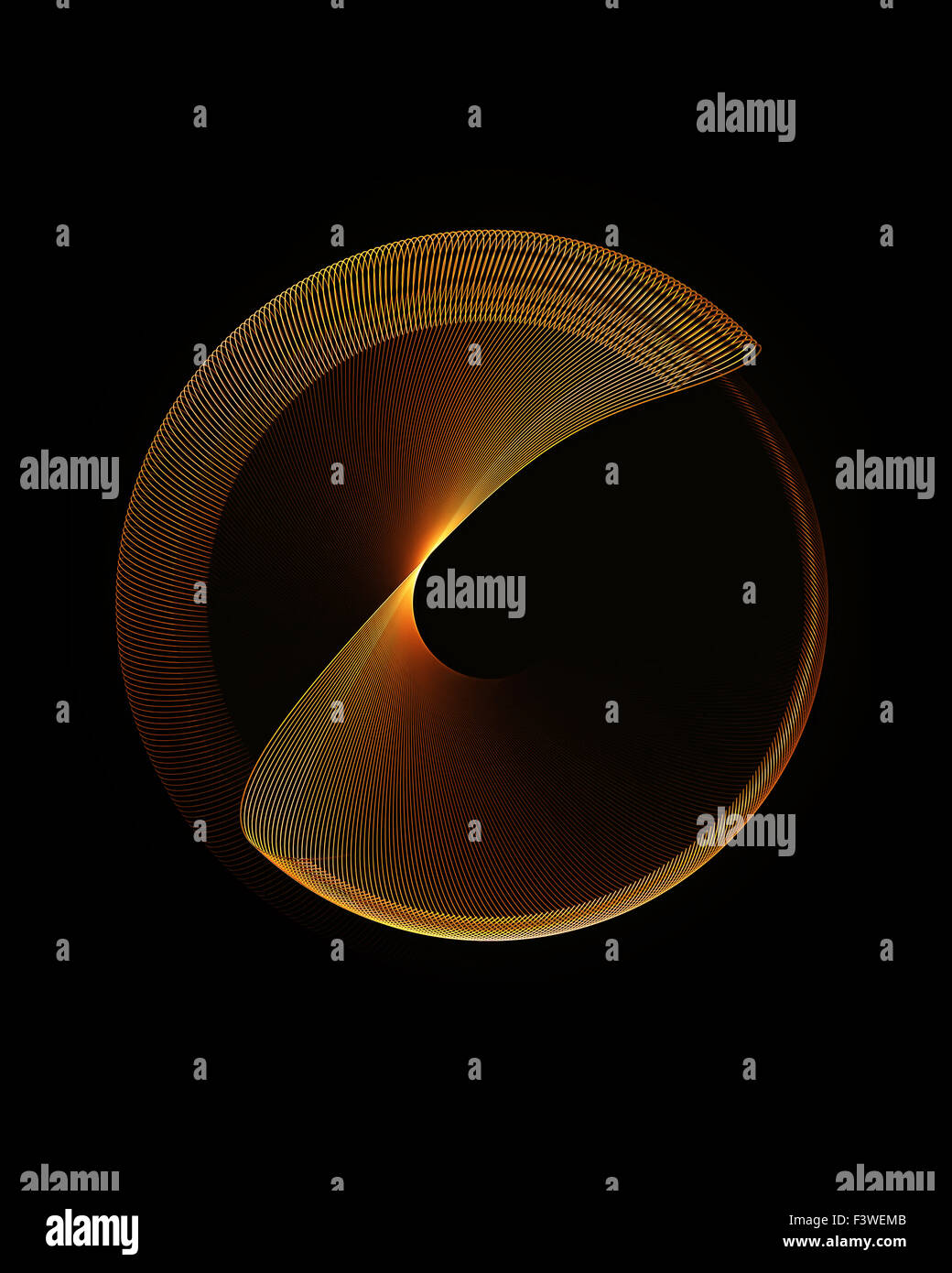 golden circle in motion, rotating Stock Photo - Alamy