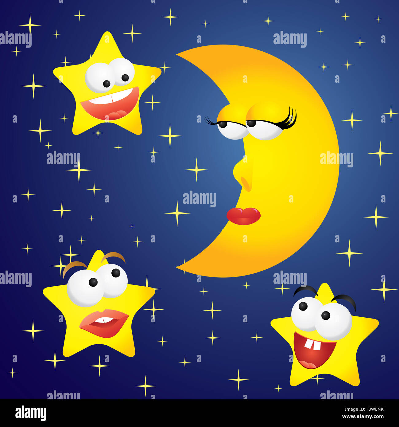 Five pointed star crescent moon hi-res stock photography and images - Alamy