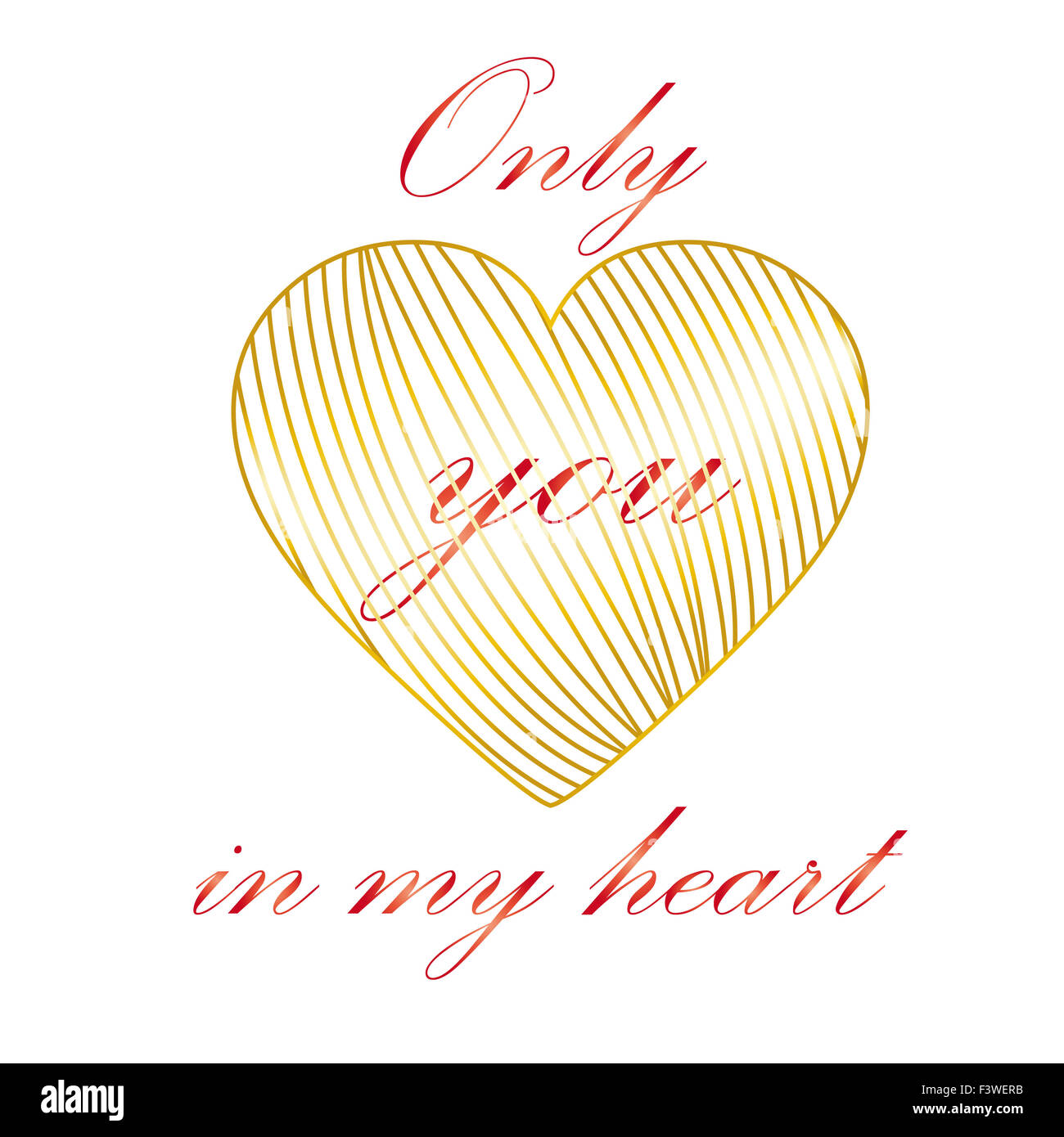 You in my heart Stock Photo - Alamy