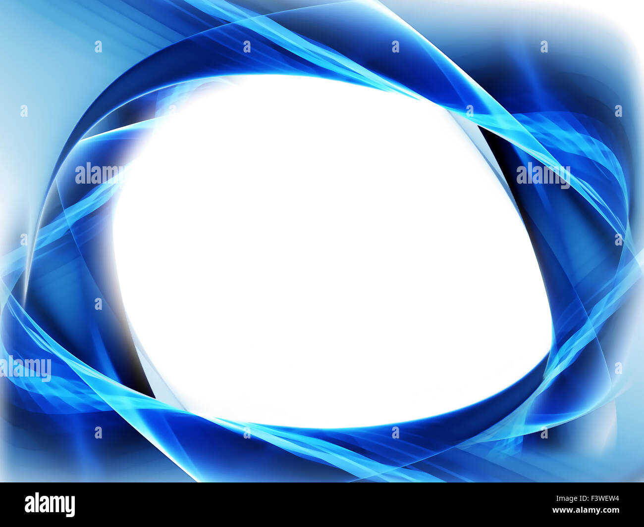blue abstract frame, flowing energy Stock Photo - Alamy