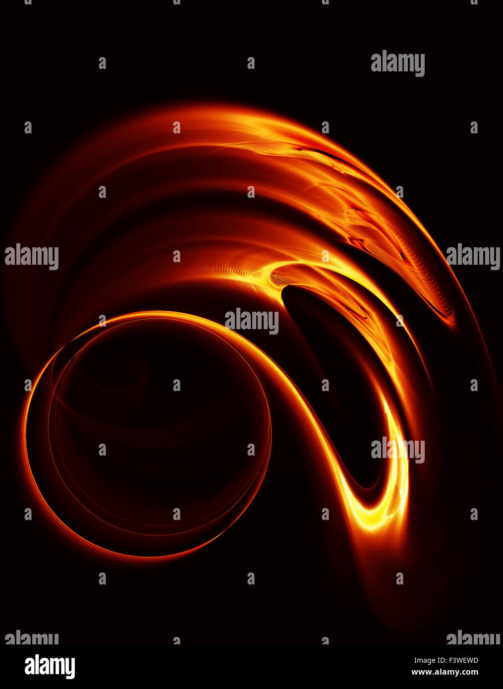 fiery red circle in speedy motion, rotating Stock Photo - Alamy