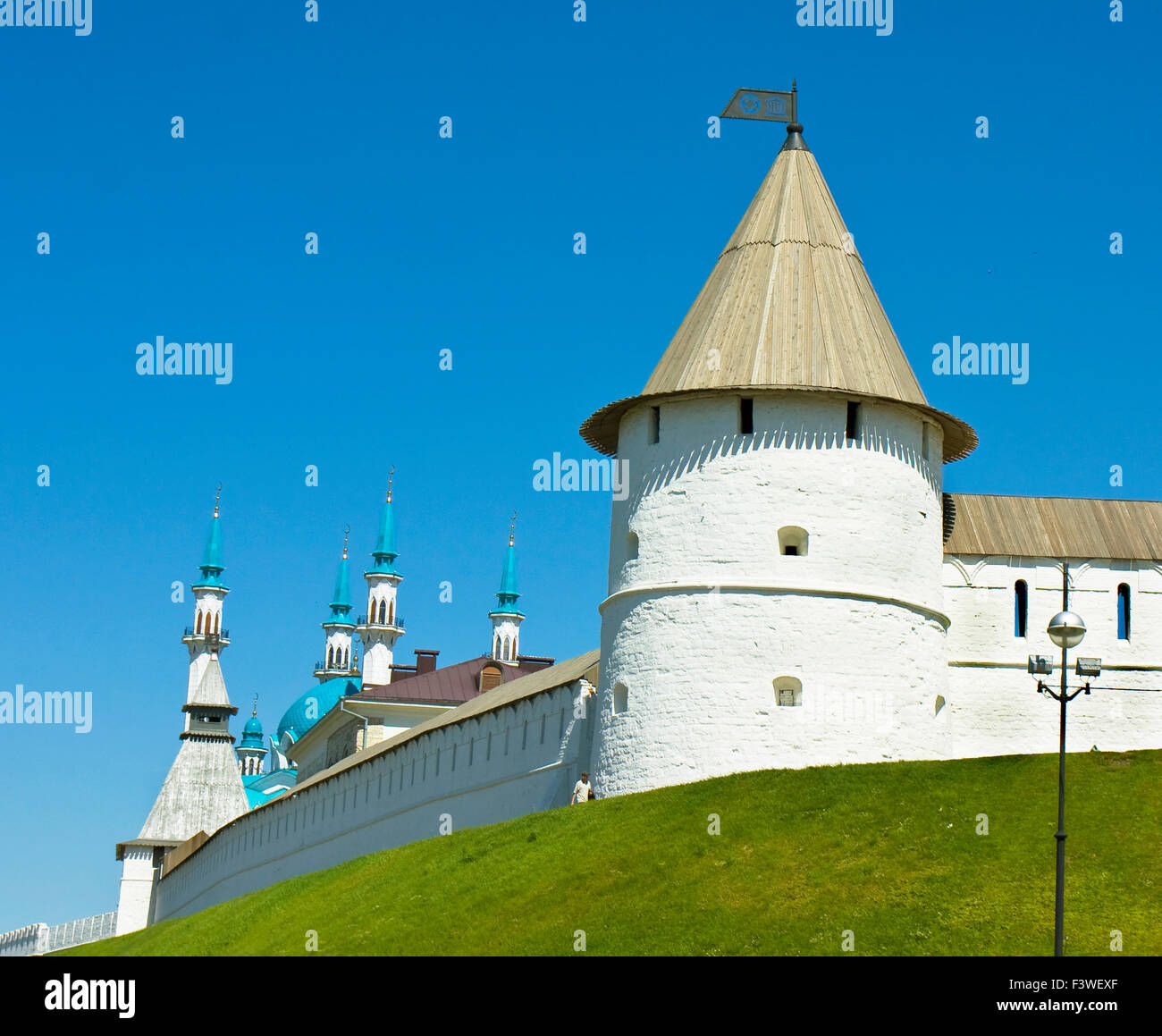 Kremlin fortress in town Kazan, capital of republic Tatarstan in Russia ...