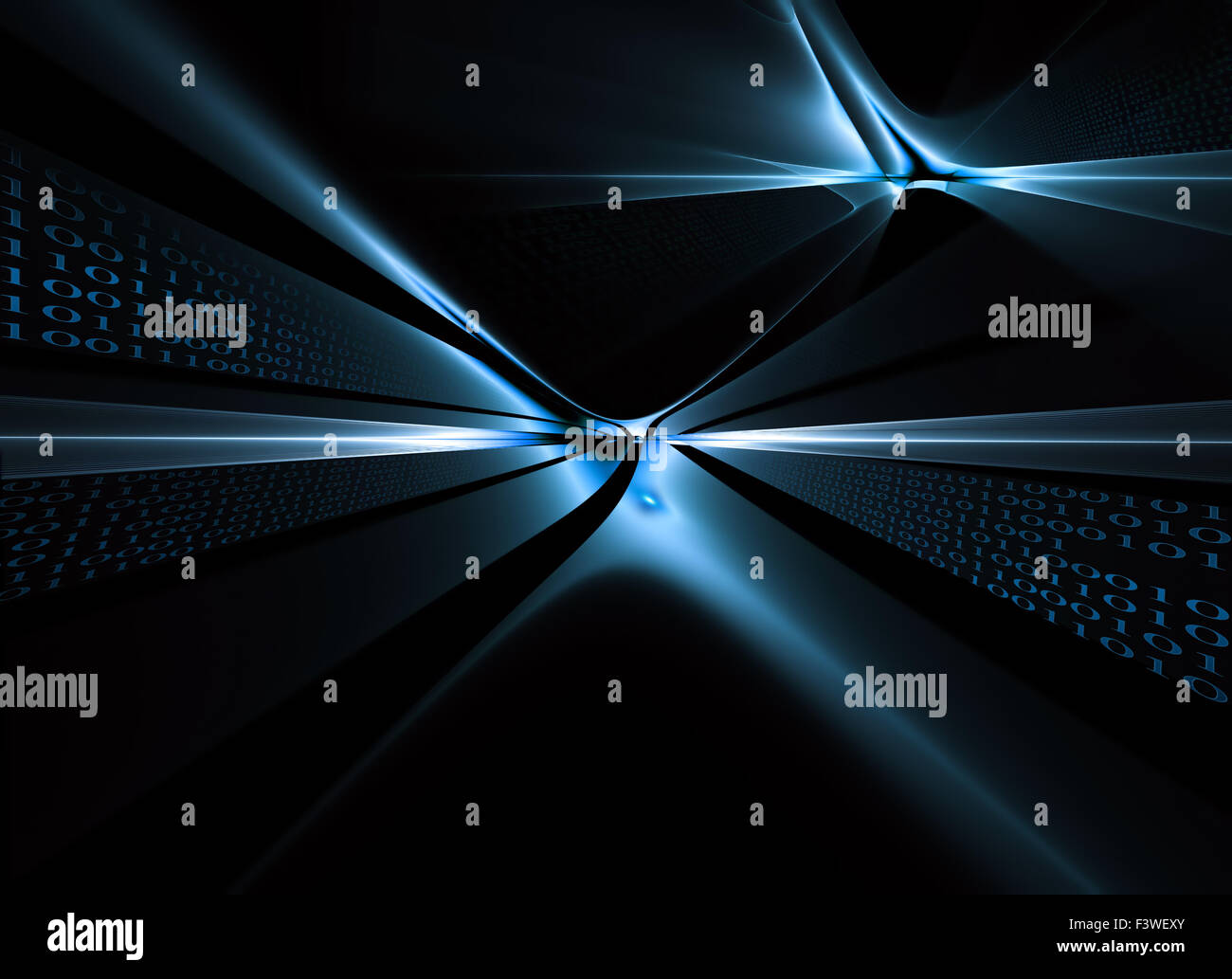 binary code data flow, communication Stock Photo - Alamy
