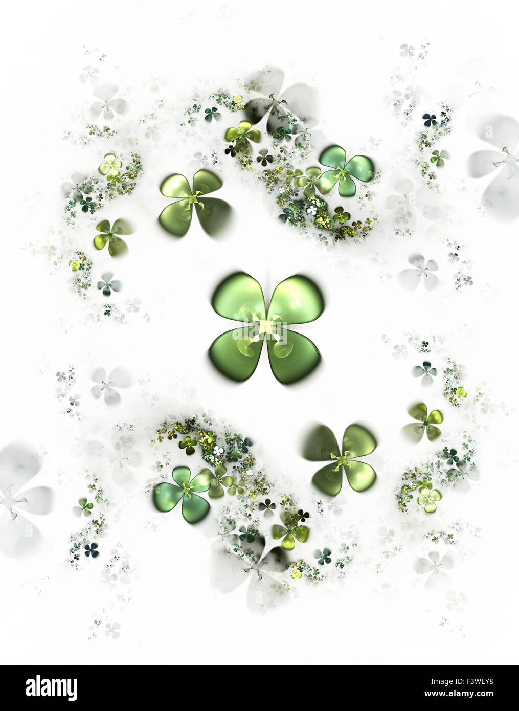 Lucky clovers Cut Out Stock Images & Pictures - Alamy