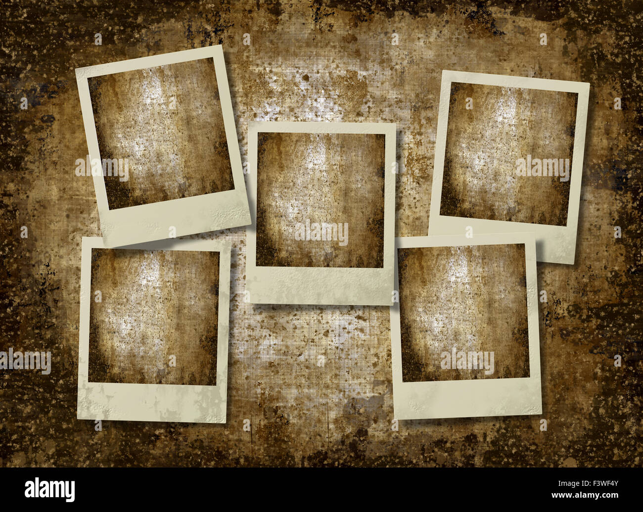 vintage retro instant photo frames Stock Photo - Alamy