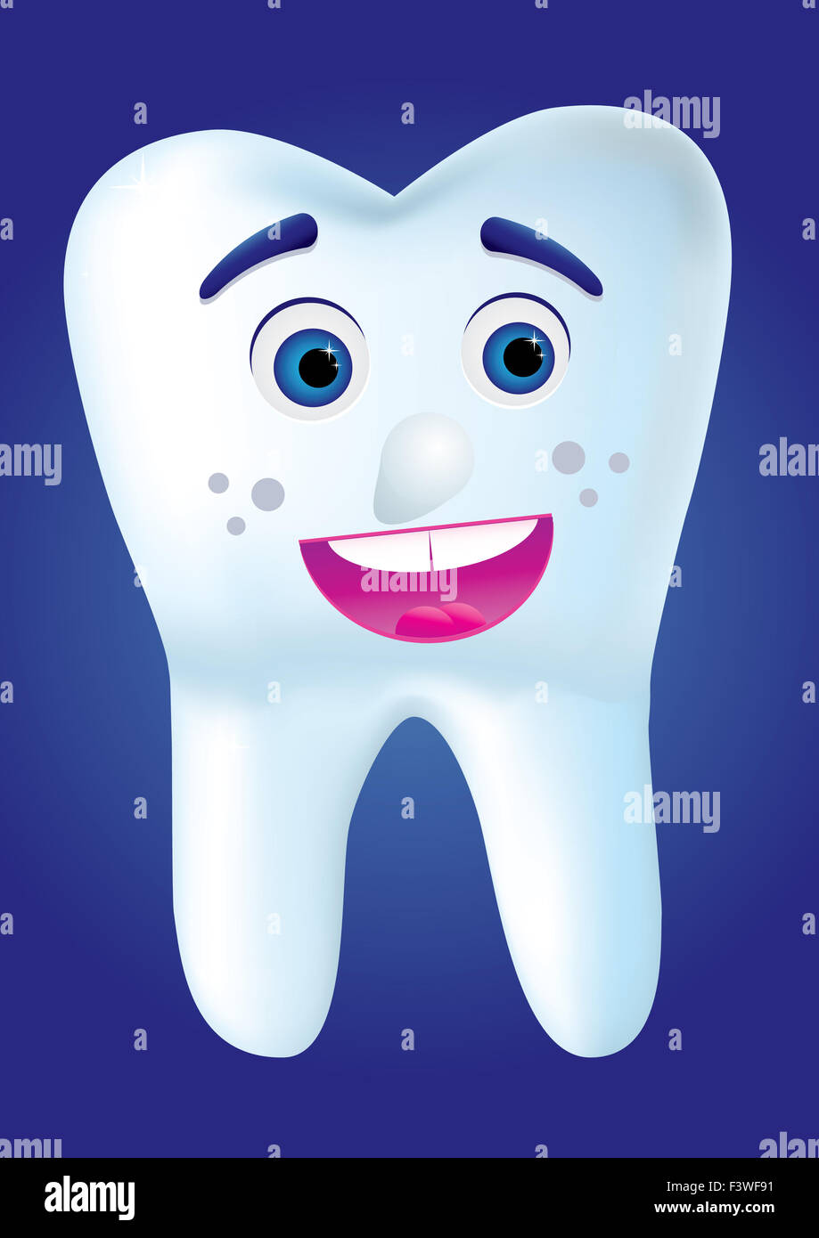 Tooth cartoon hi-res stock photography and images - Alamy