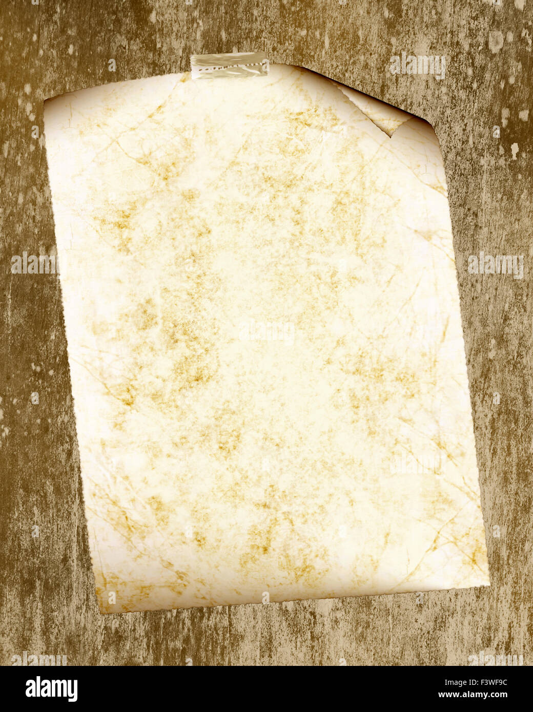 Aged yellowed stained paper hi-res stock photography and images - Alamy