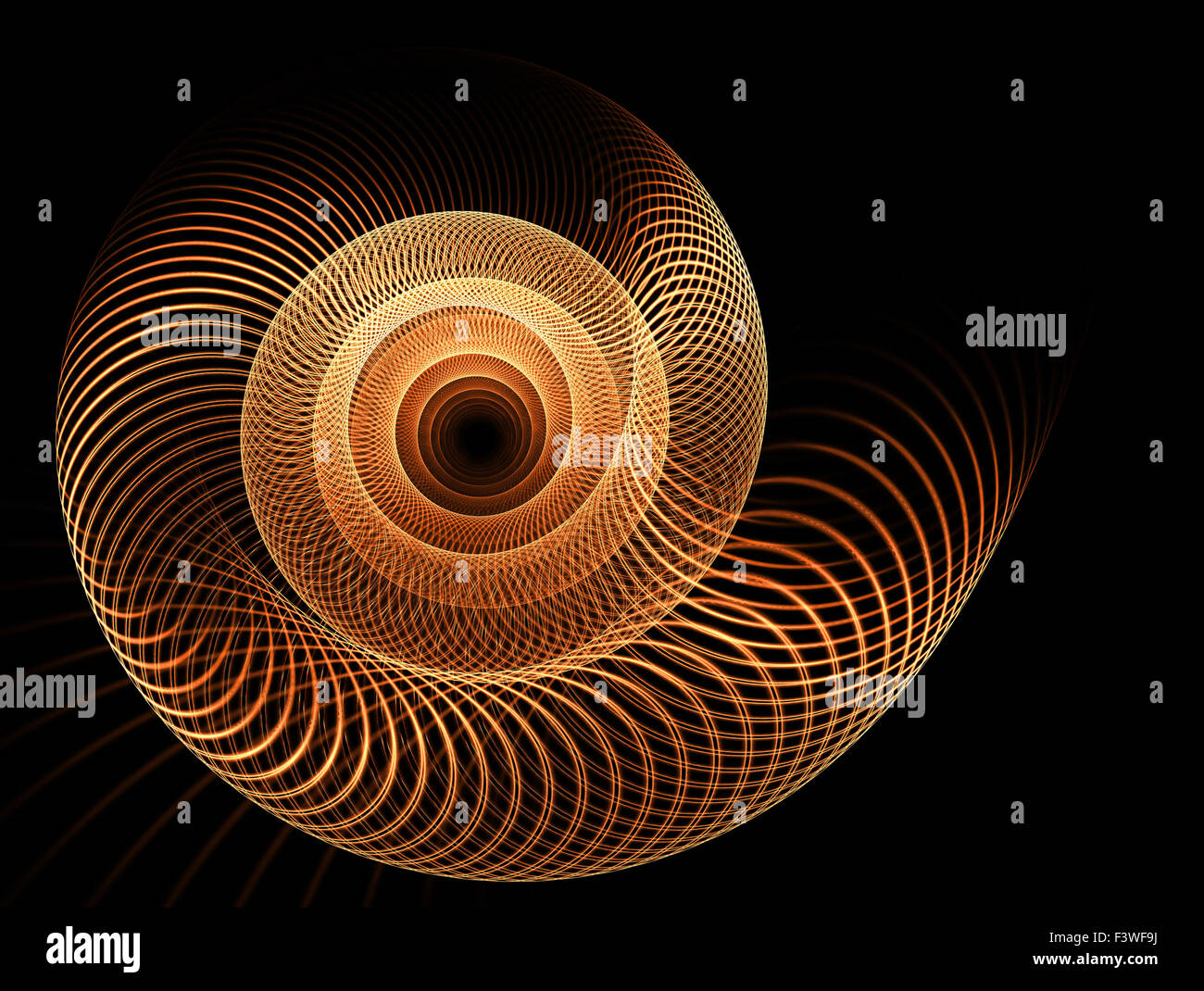 golden vortex, spiral rotation Stock Photo - Alamy