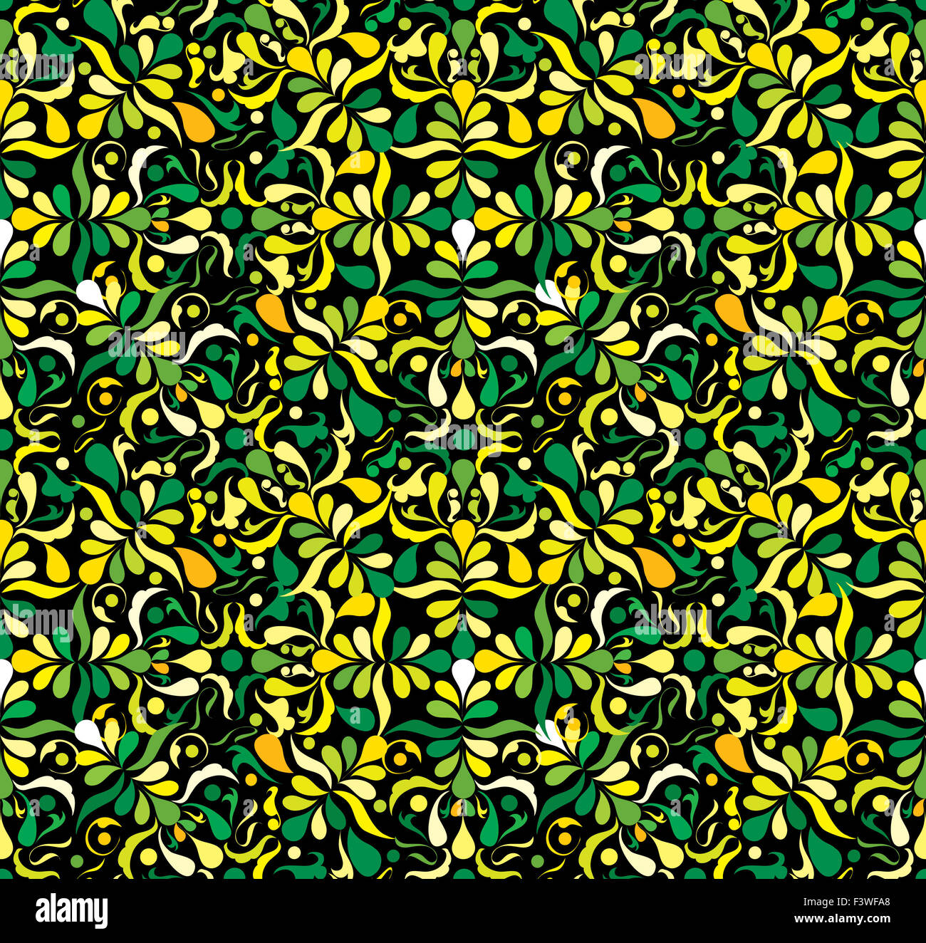Yellow and green seamless patten Stock Photo - Alamy