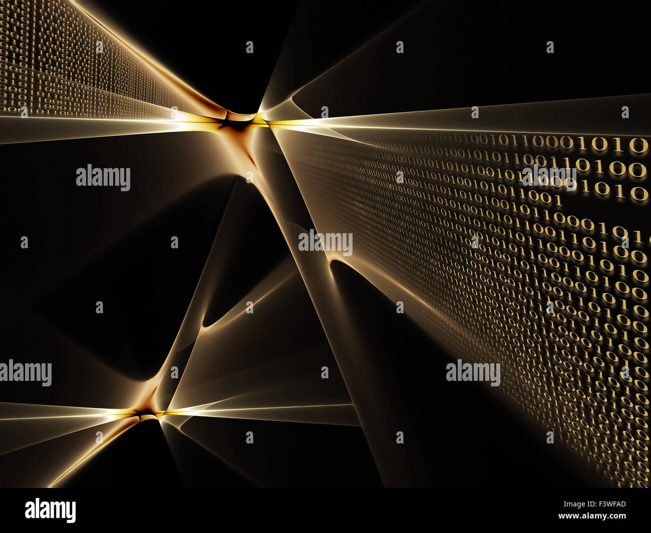 Binary code data flow Stock Photo - Alamy