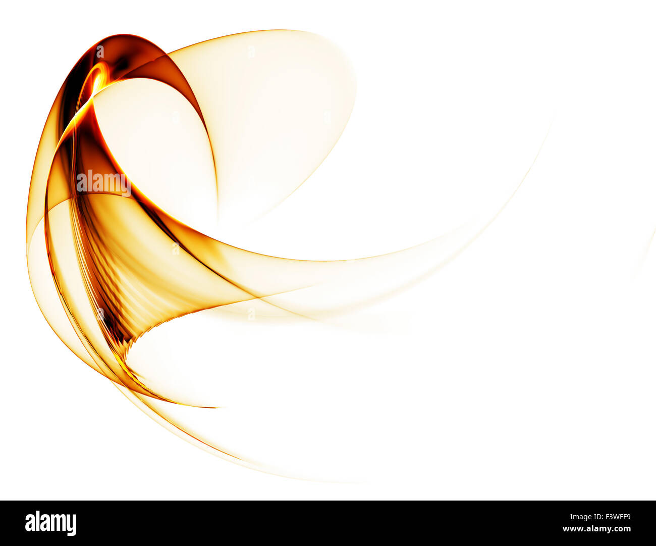 dynamic golden abstract background on white Stock Photo - Alamy