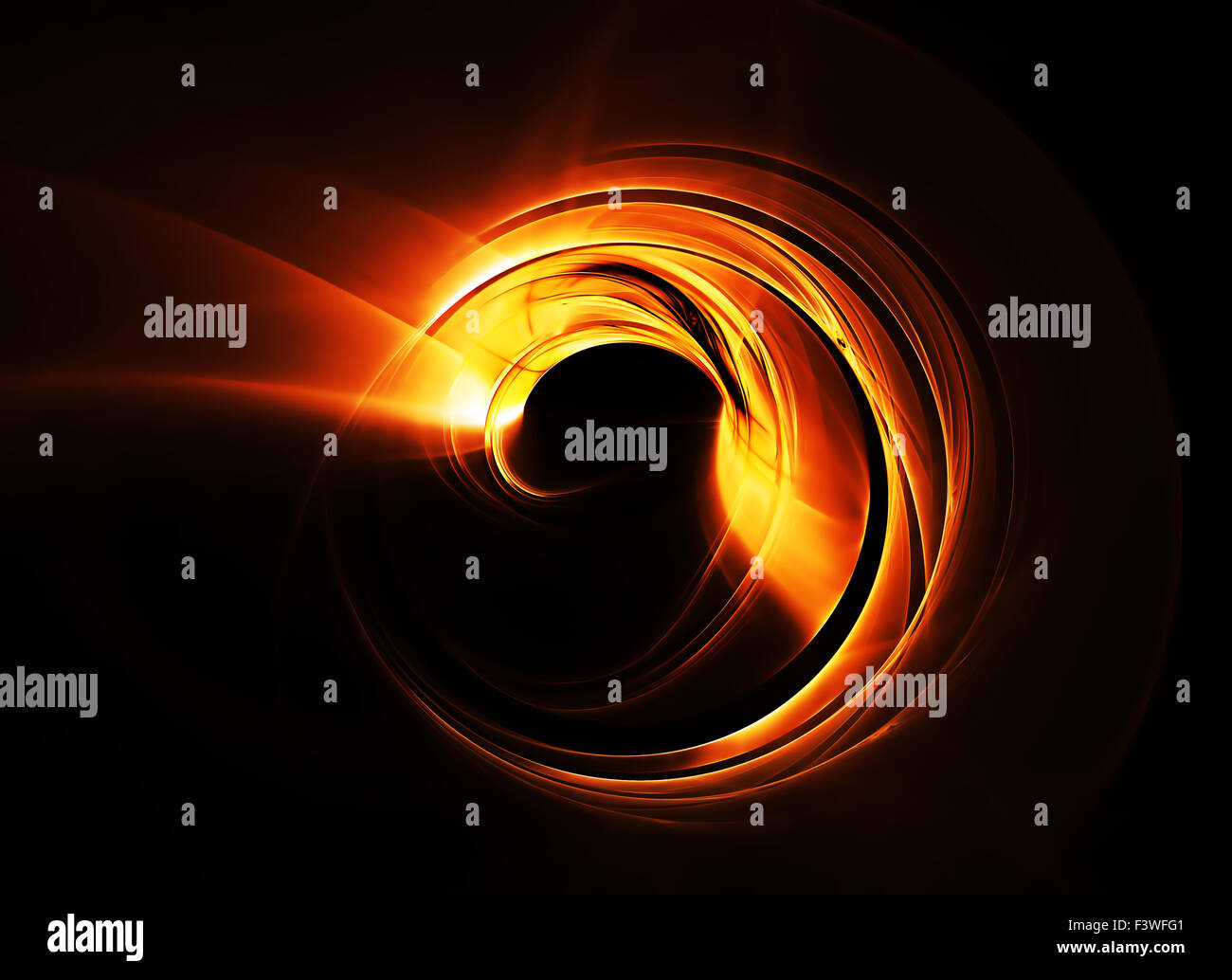 fiery red circle in speedy motion, rotating Stock Photo - Alamy
