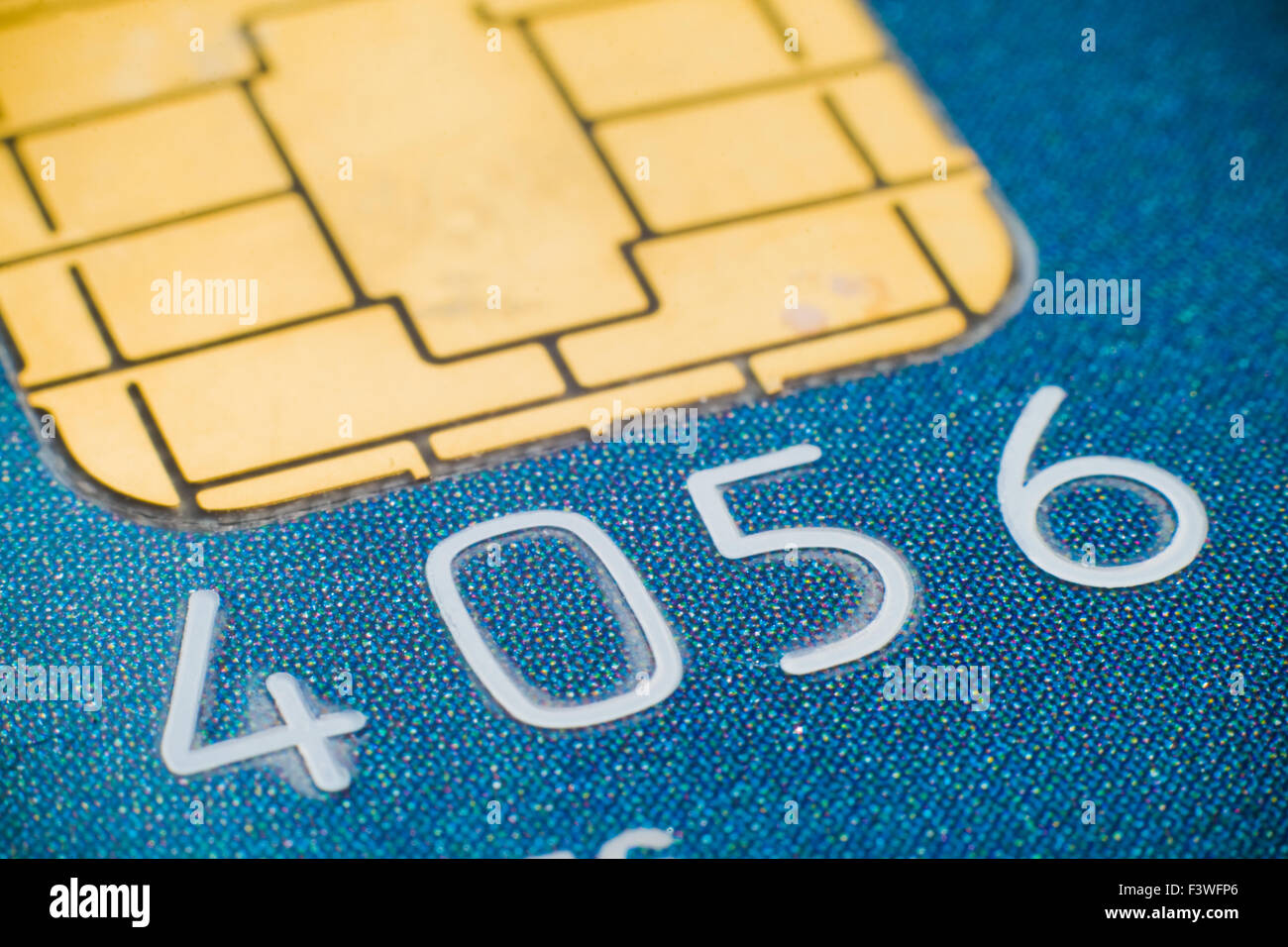 Credit card micro chip Stock Photo - Alamy