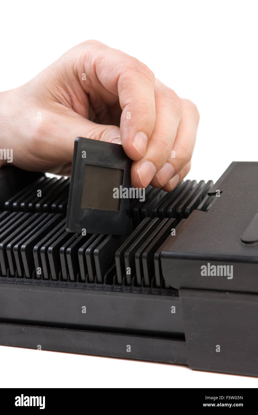 Archive slide film in box Stock Photo - Alamy