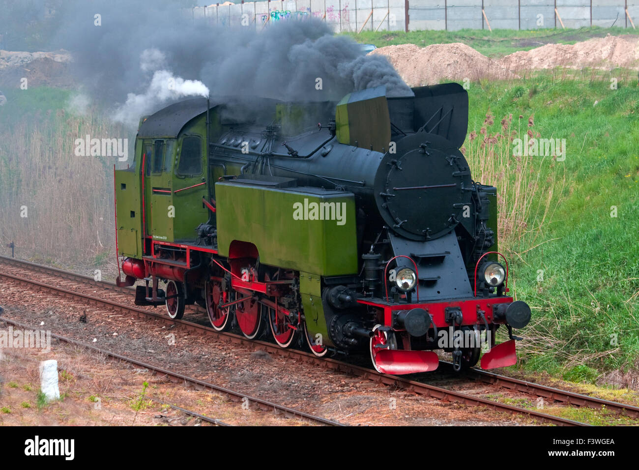 Retro steam locomotive parade in Poland Stock Photo - Alamy