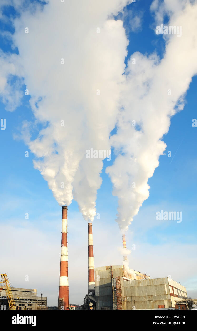 Three chimneys nuclear power hi-res stock photography and images - Alamy