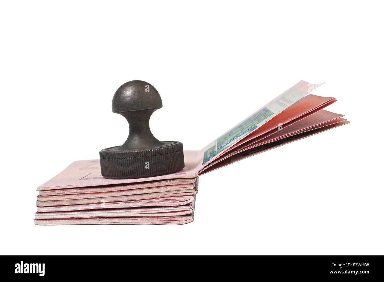 Us visa stamp passport Cut Out Stock Images & Pictures - Alamy