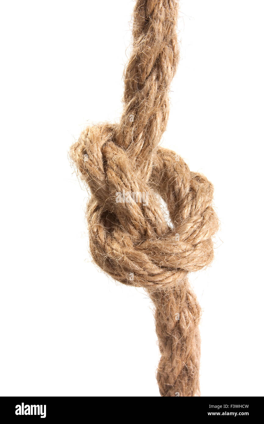 knot tied by a rope Stock Photo - Alamy