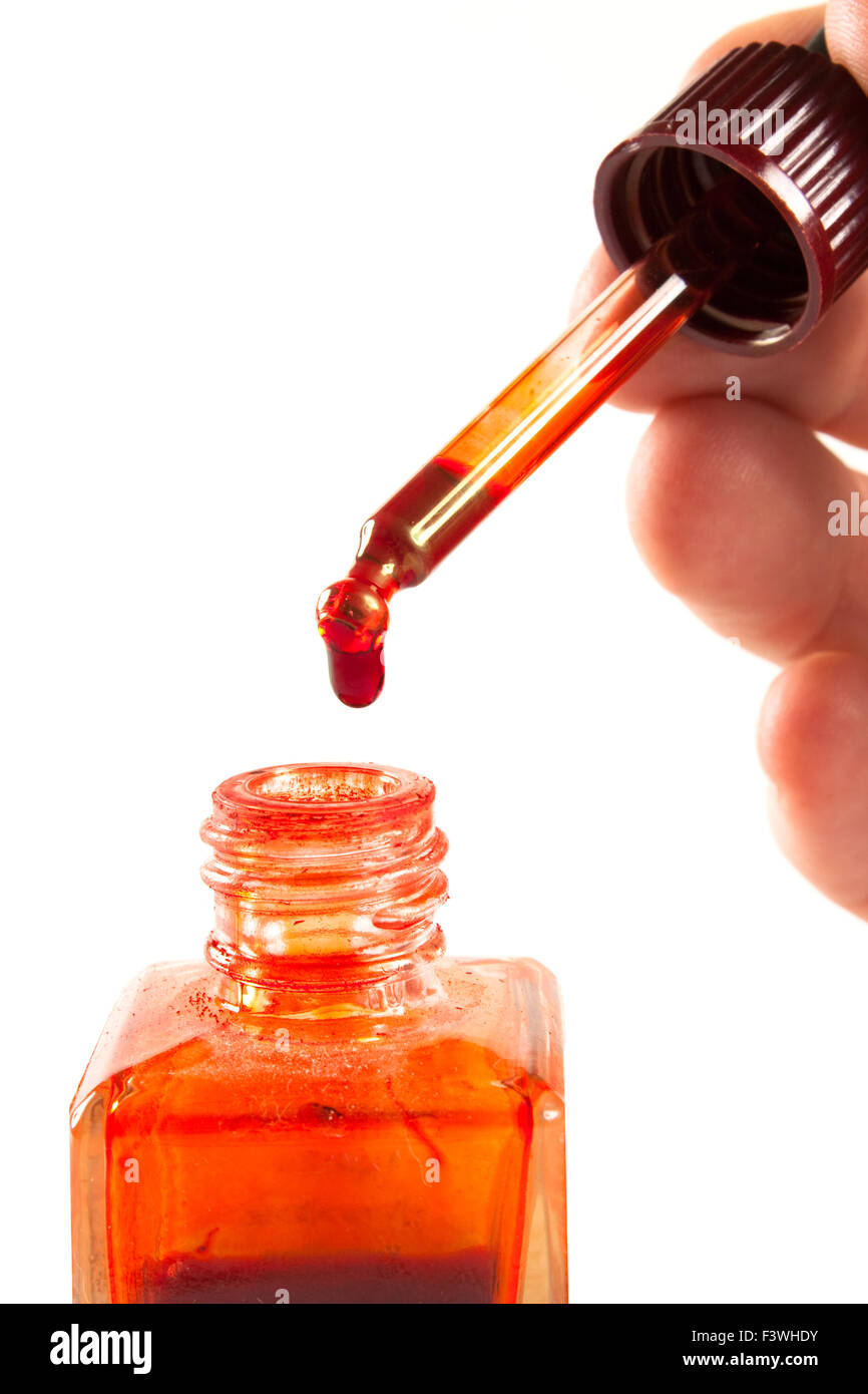 pipette with ink Stock Photo - Alamy