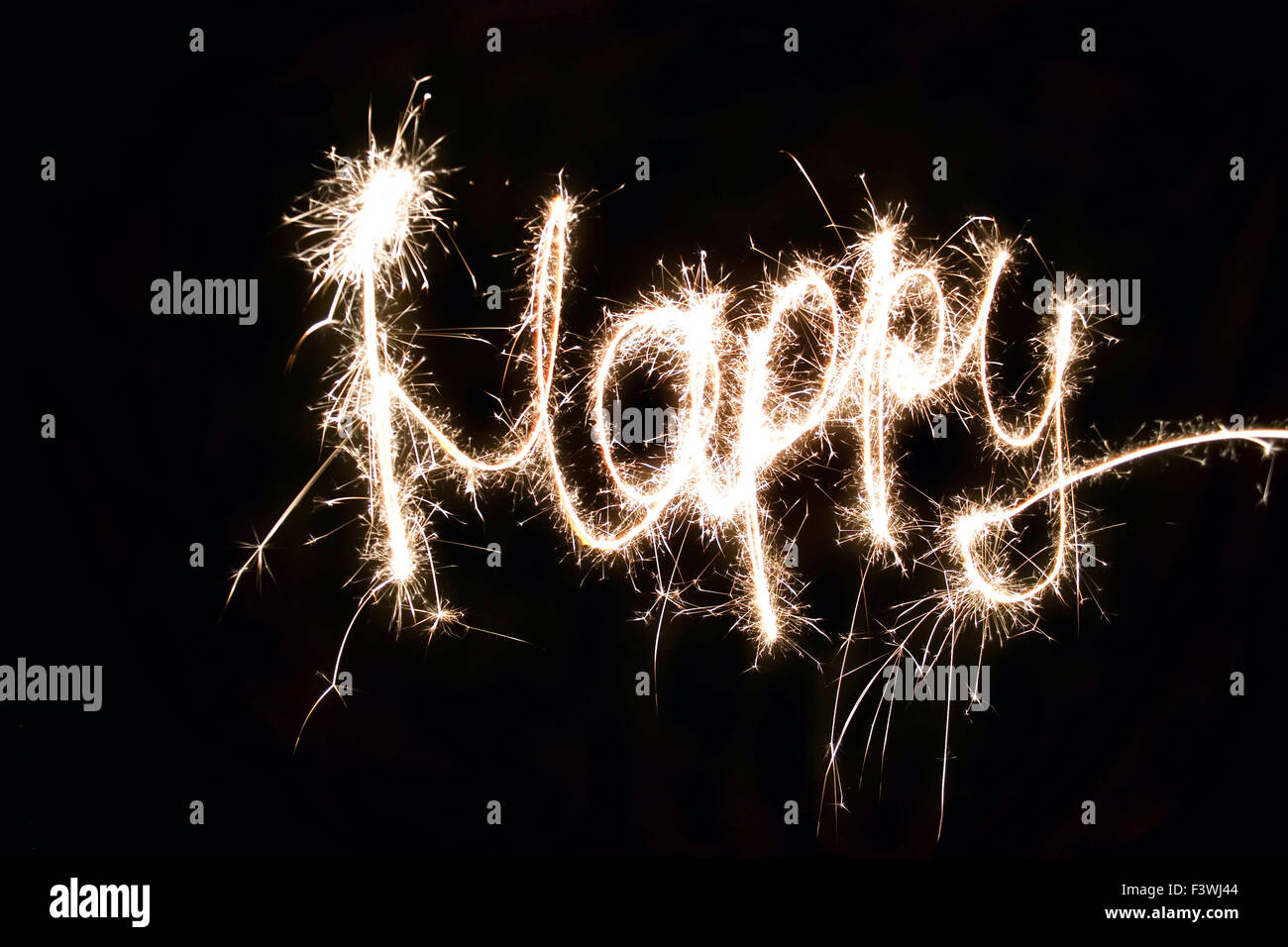 Sparkler Words Photography