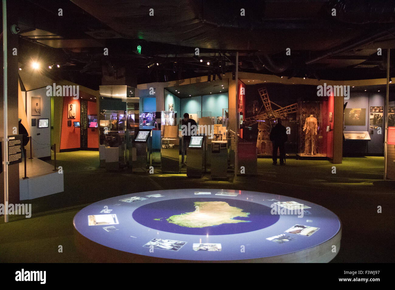 Exhibits inside the Australian Centre for the Moving Image (ACMI) at ...