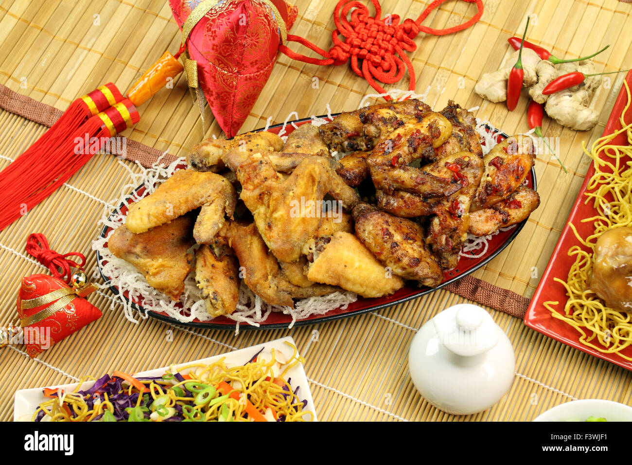 Chinese Chicken Pieces Stock Photo - Alamy
