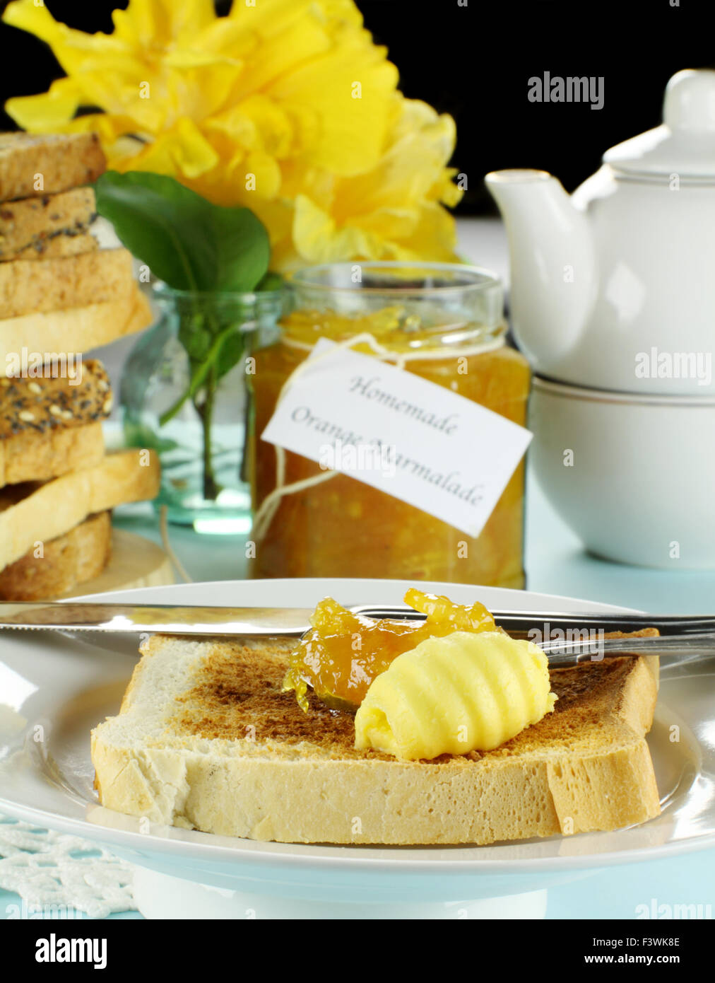 Orange marmalade and toast hi-res stock photography and images - Alamy