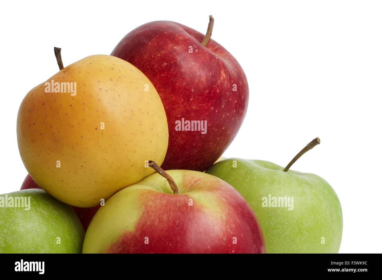 group of apples isolated Stock Photo - Alamy