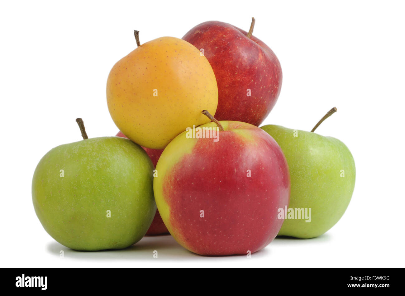 group of apples isolated Stock Photo - Alamy
